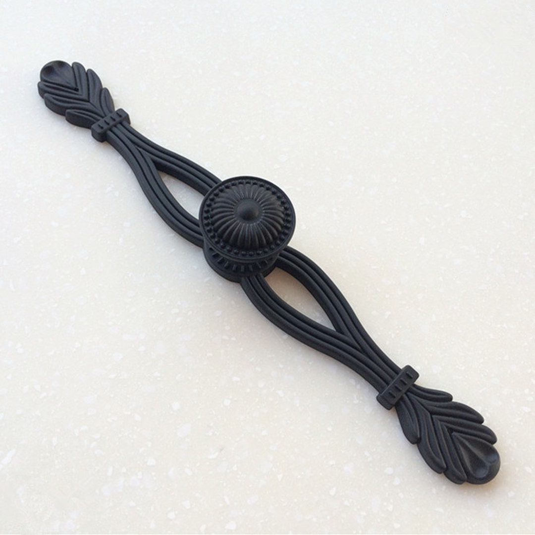 Black Handle Pull Knob Pulls Handles / Kitchen Cabinet Pull - Etsy