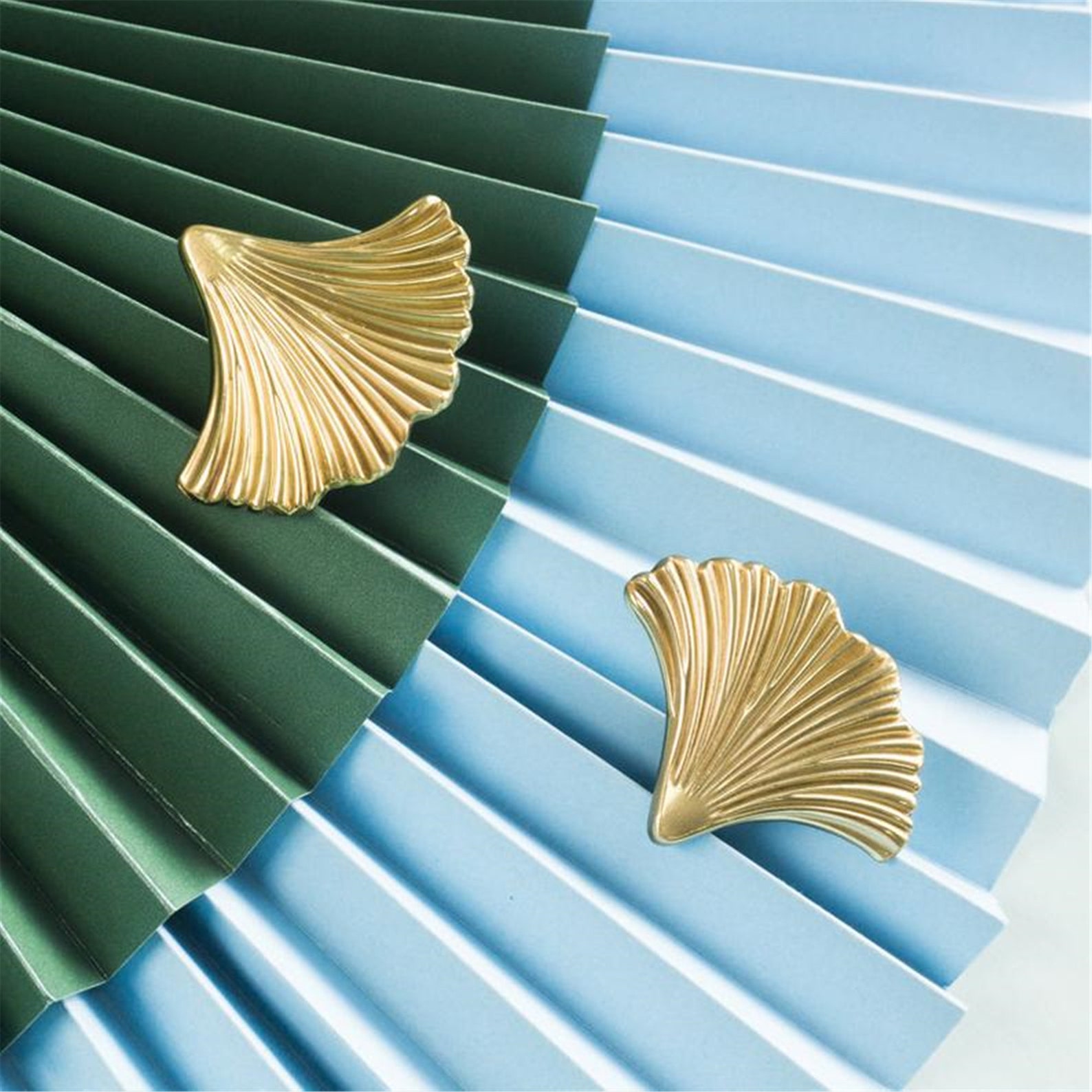 Ginkgo Leaf Brass Knobs Cabinet Knobs Kitchen Pulls Handles - Etsy