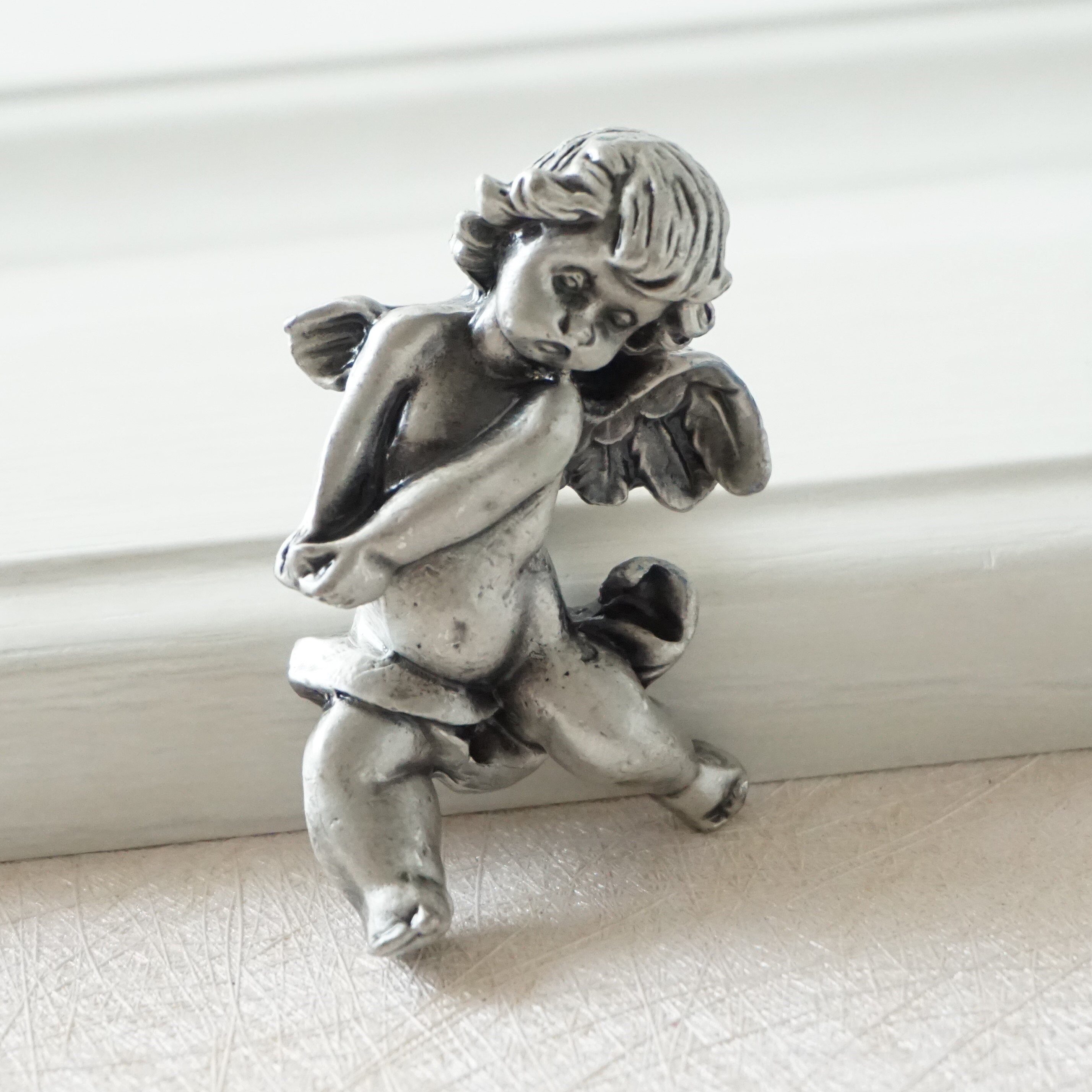 Unique Antique Cabinet Knobs /drawer Knobs Silver the Angel | Etsy