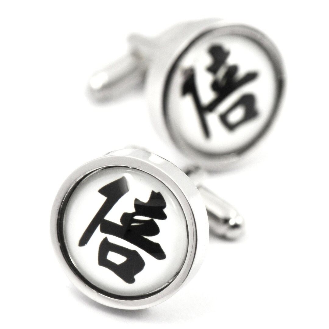 Chinese Characters Wordart Cufflinks for Mens Jewelry Men's Gift Custom ...