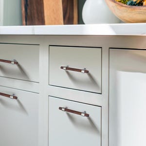 Adjustable Walnut Wood Cabinet Door Handle Knob Drawer Pulls Knobs Nickel Hardware Cupboard ...