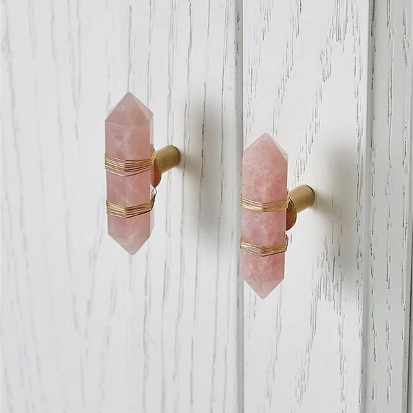 Quartz Crystal Knobs - Etsy