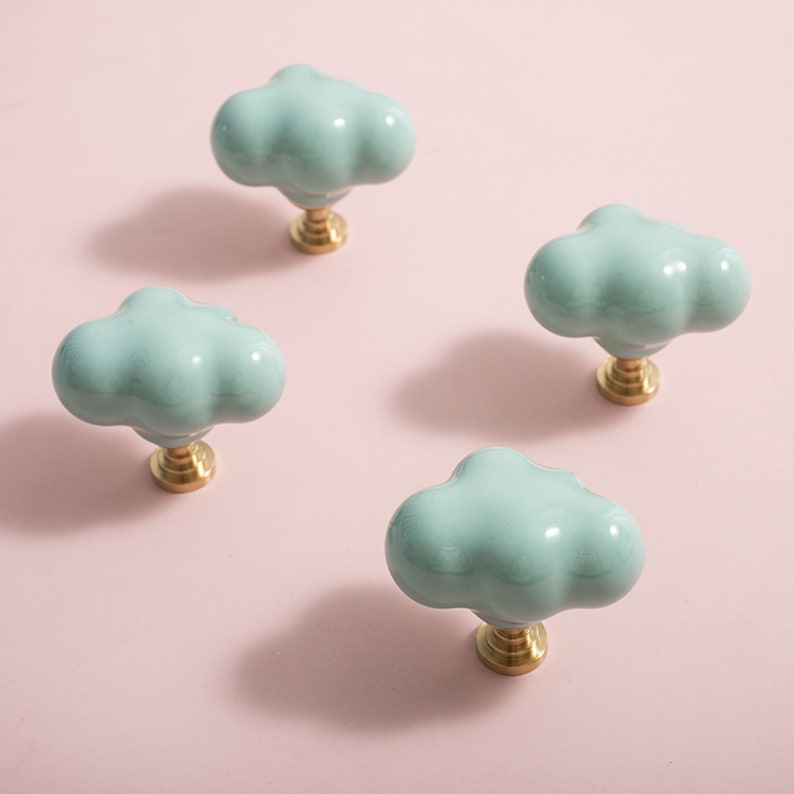 Cloud Knobs Ceramic Knobs Dresser Pulls Drawer Knobs Handles | Etsy