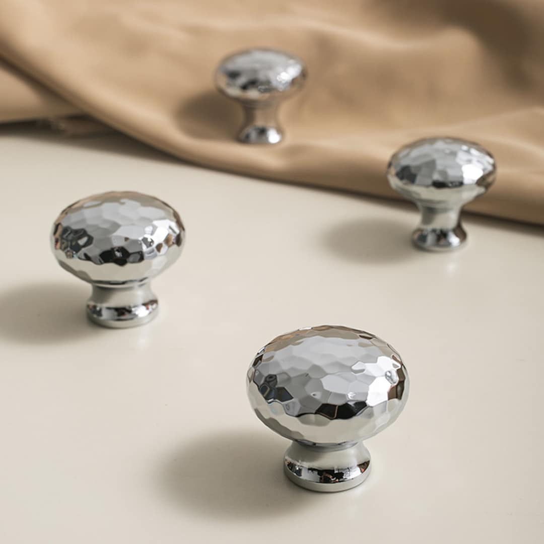 Chrome Hammer Knobs Cabinet Knobs Kitchen Pulls and Knobs Drawer Knobs Pulls Wardrobe Knob ...