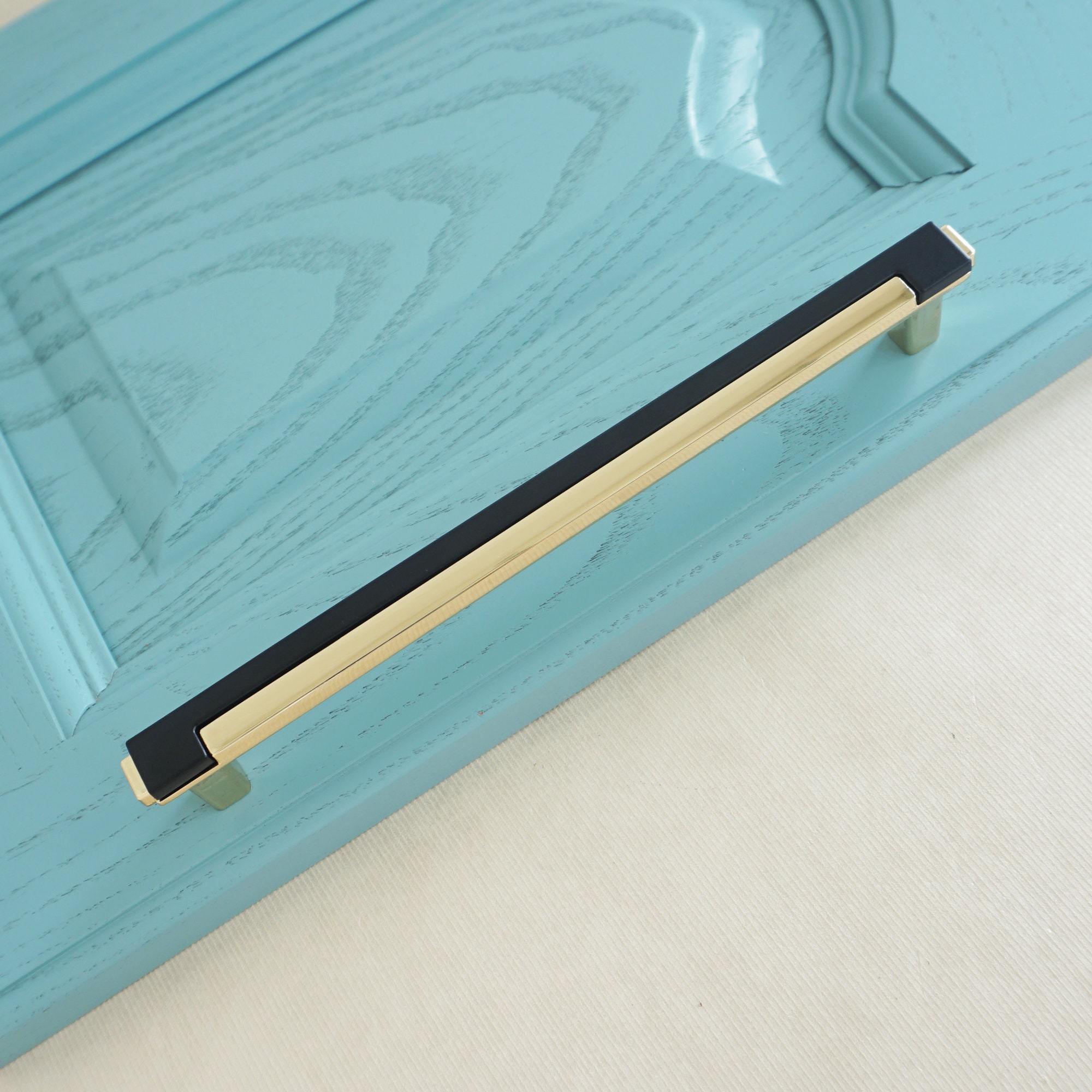 3.78 5 7.55 Black Gold Cabinet Handles Pull | Etsy