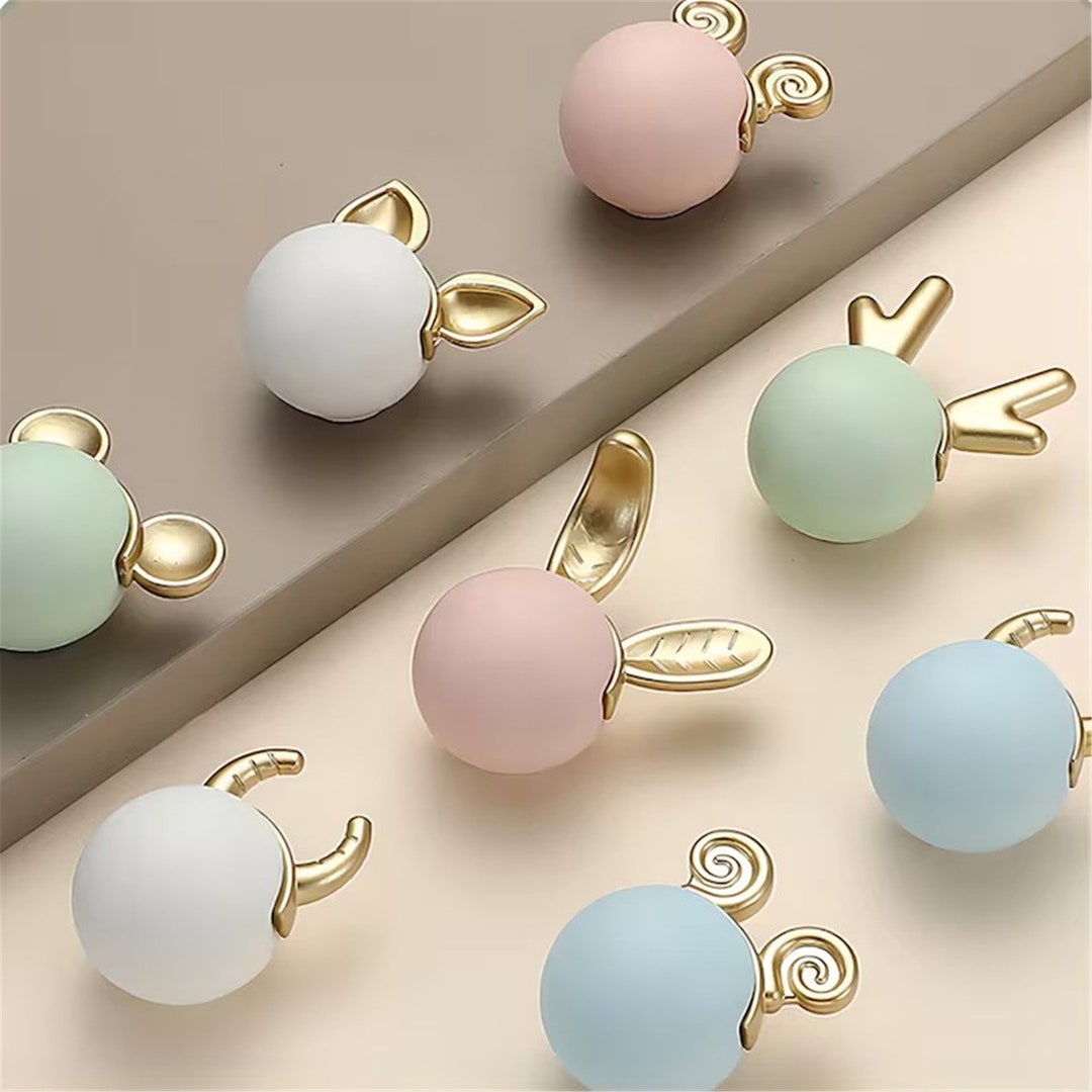 Cute Ceramic Drawer Knobs Cow Sheep Pig Mouse Rabbit Dragon Knobs Pink ...
