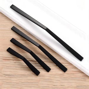 Black Kitchen Cabinet Door Handle Unique Drawer Knobs Pulls Dresser ...