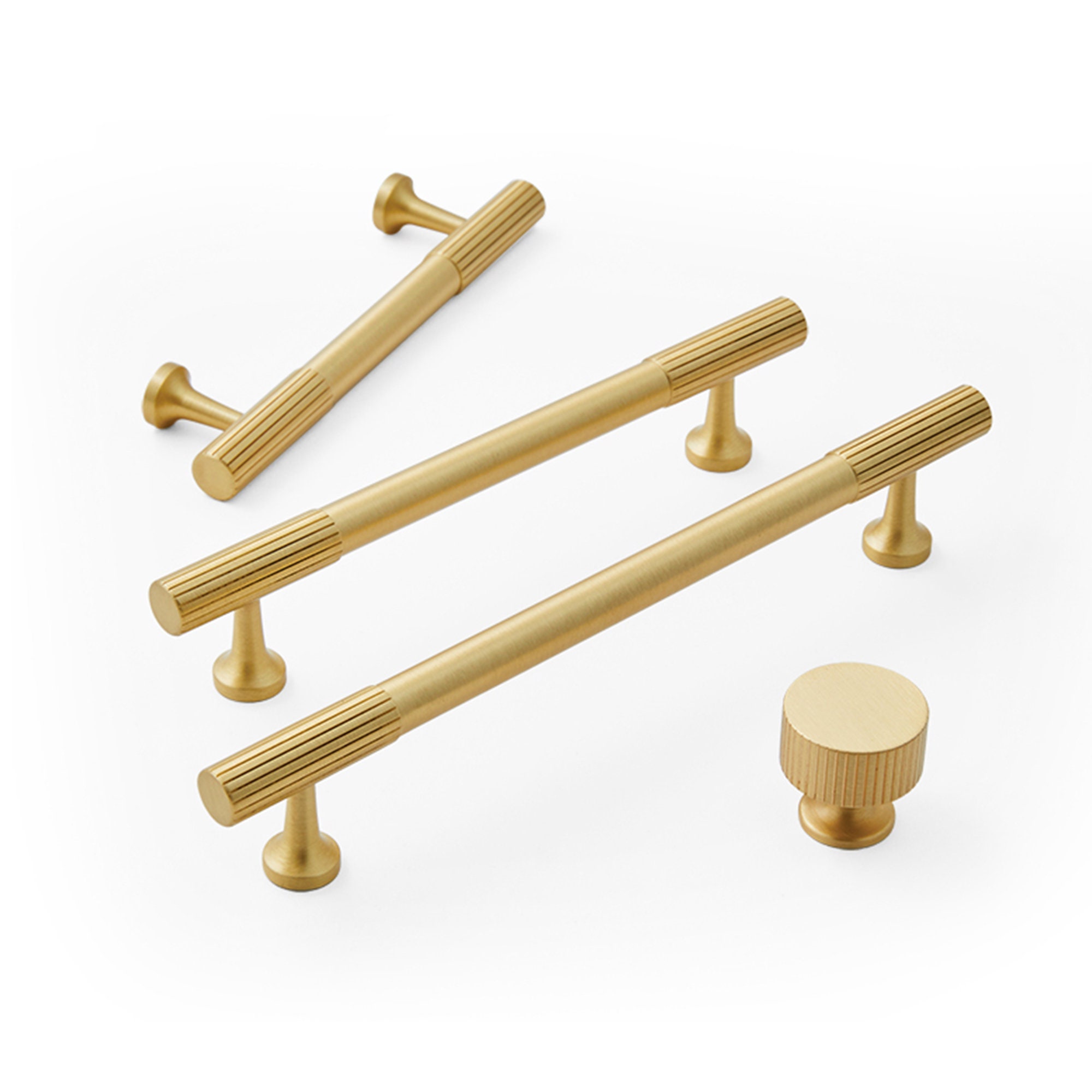 Solid Brass Cabinet Handles Knobs Drawer Pulls Knobs Kitchen | Etsy Canada