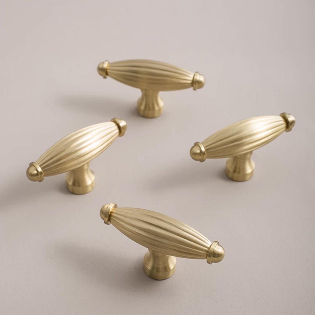 Modern Brass Knobs Drawer Pull Handles Cabinet Knob Handle Gold Knob Kitchen Door Pulls Dresser ...