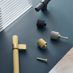 Brass Cabinet Handles Knobs Black Nickel Drawer Pulls Knobs Kitchen Pulls Dresser Knobs Cupboard ...