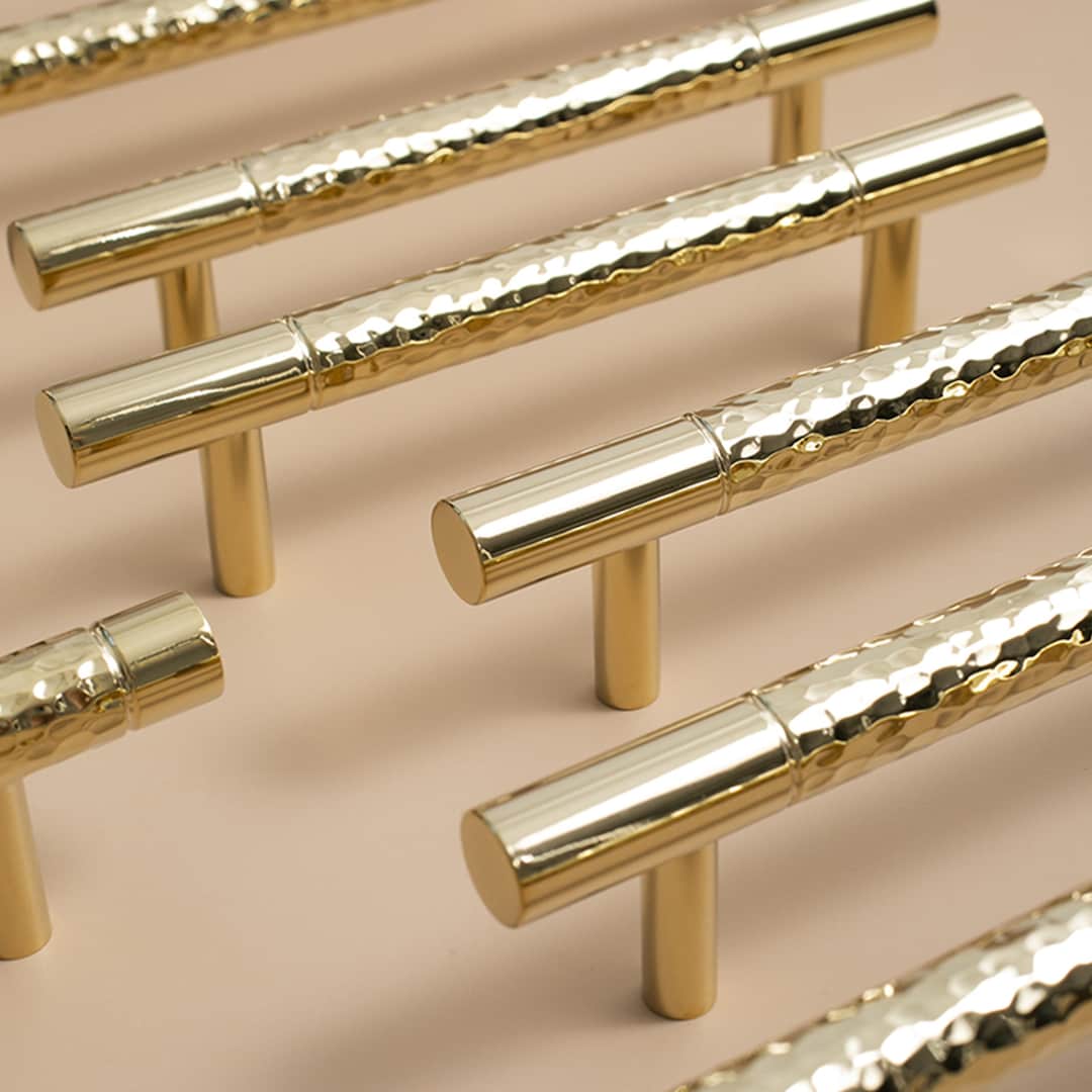 Hammer Design Gold Drawer Pull Knobs Solid Brass Cabinet Pull Knob Gift ...