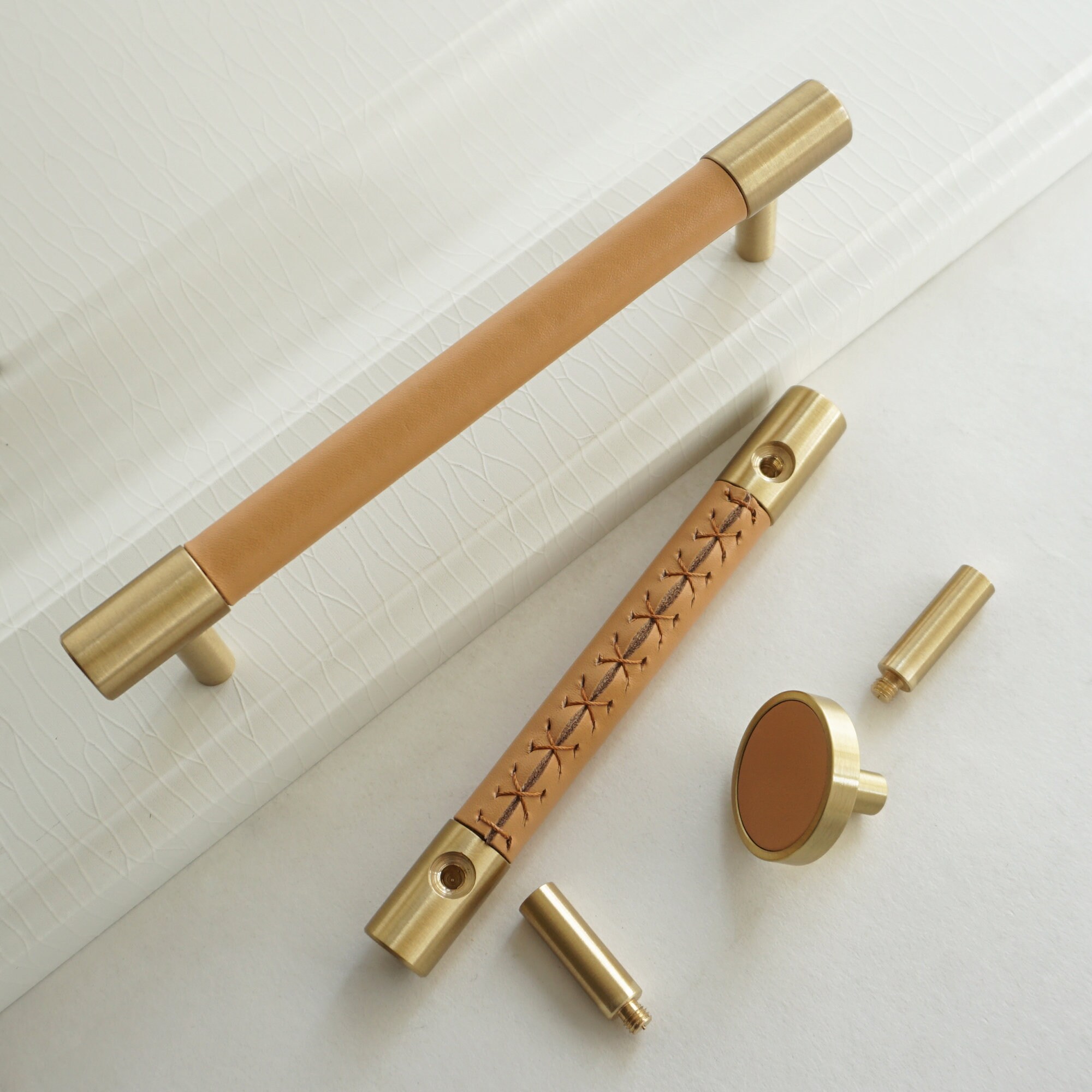 3.78'' 5'' 8.8 Light Orange Leather | Etsy