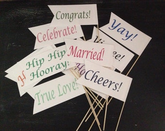 DIY Assorted Wedding Flag Kit | Etsy