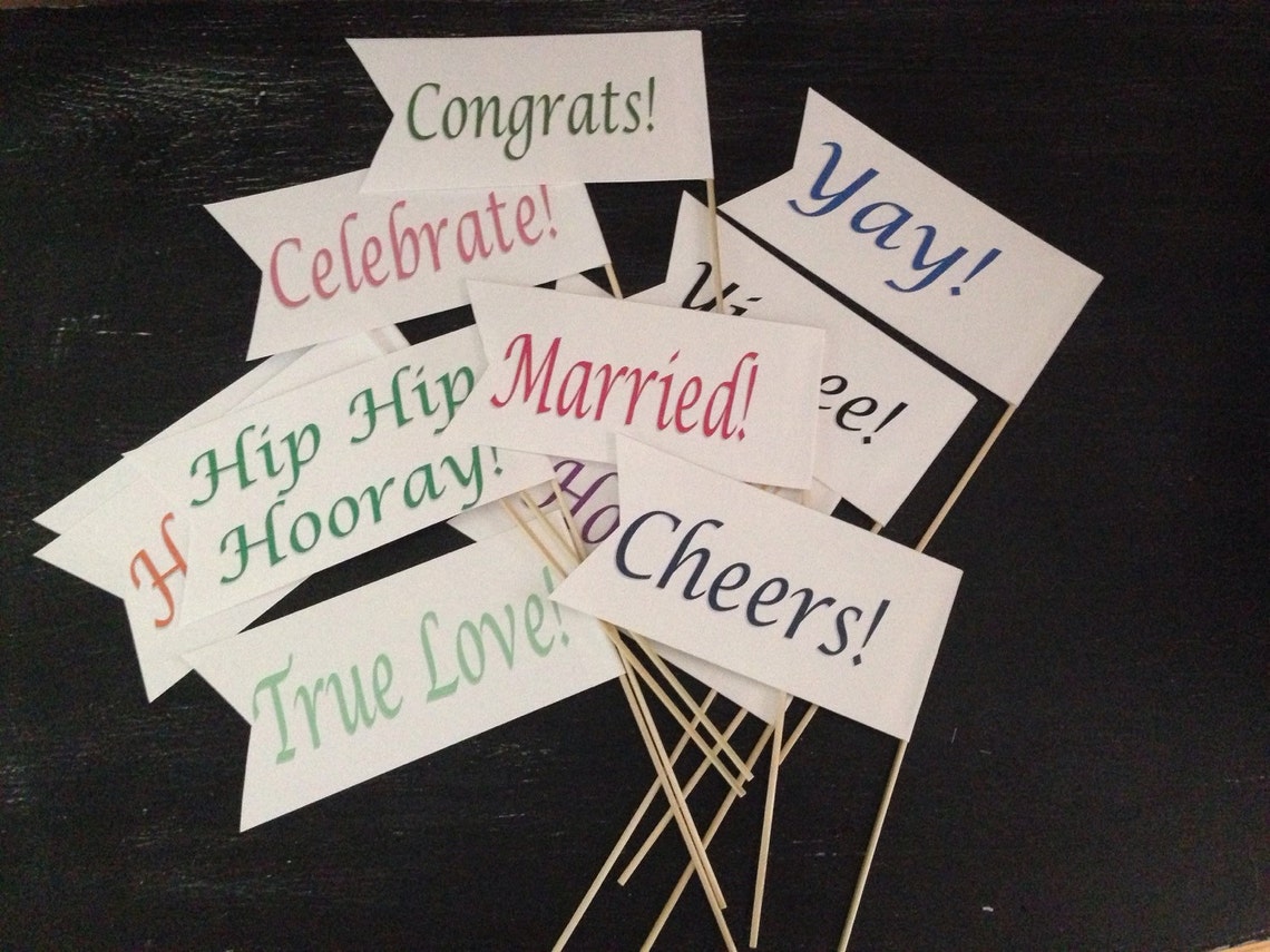 Assorted Wedding Flags - Etsy