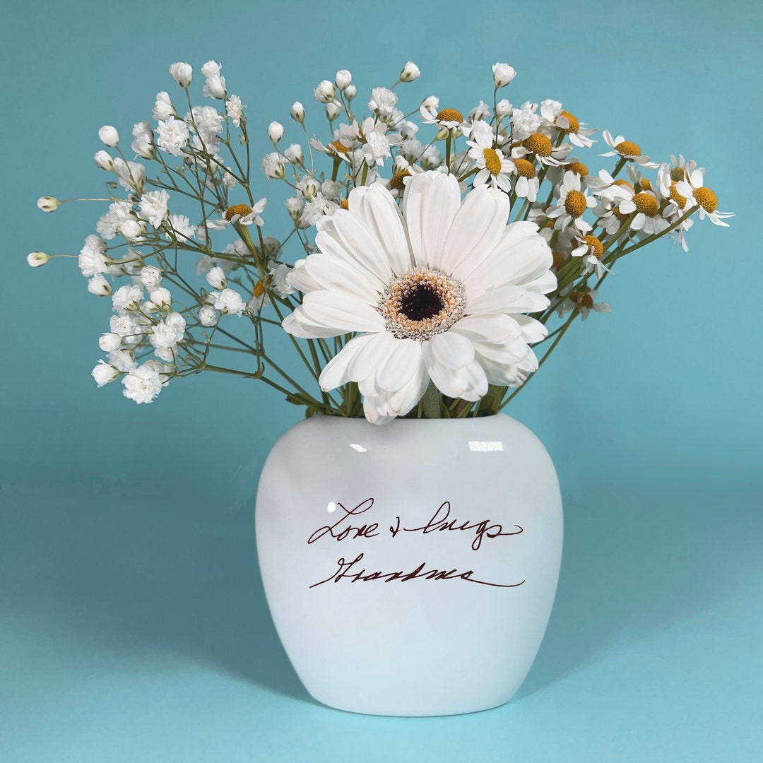 Personalized Custom Handwriting Love Note Heirloom Vase - Etsy