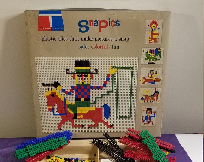 Vintage Tupperware Toys Snapics Set No. 201 - Etsy