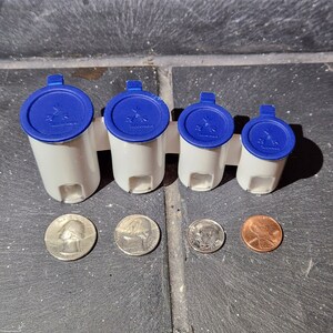 Vintage Tupperware One Touch Mini Reminder Canister Set Coin Holder - Etsy