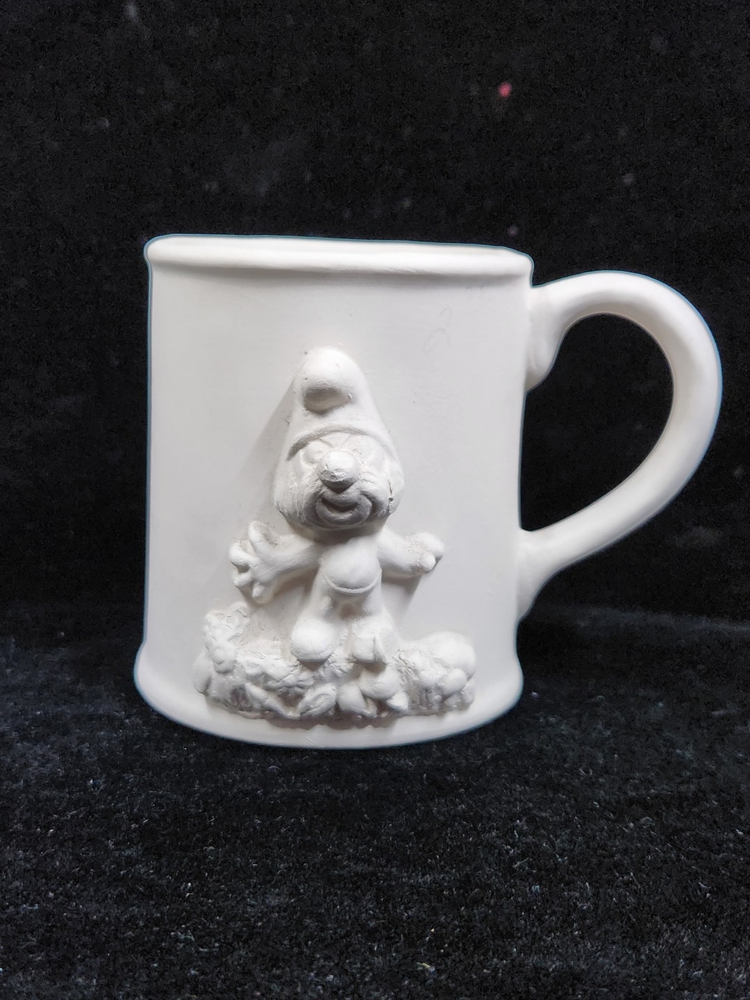 Vintage Unpainted Ceramic Bisque Papa Smurf Coffee Mug - Etsy