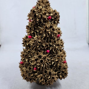 Vintage 7 1/4" Tall Sweet Gum Seed Pod Spikes Mini Table Top Christmas ...