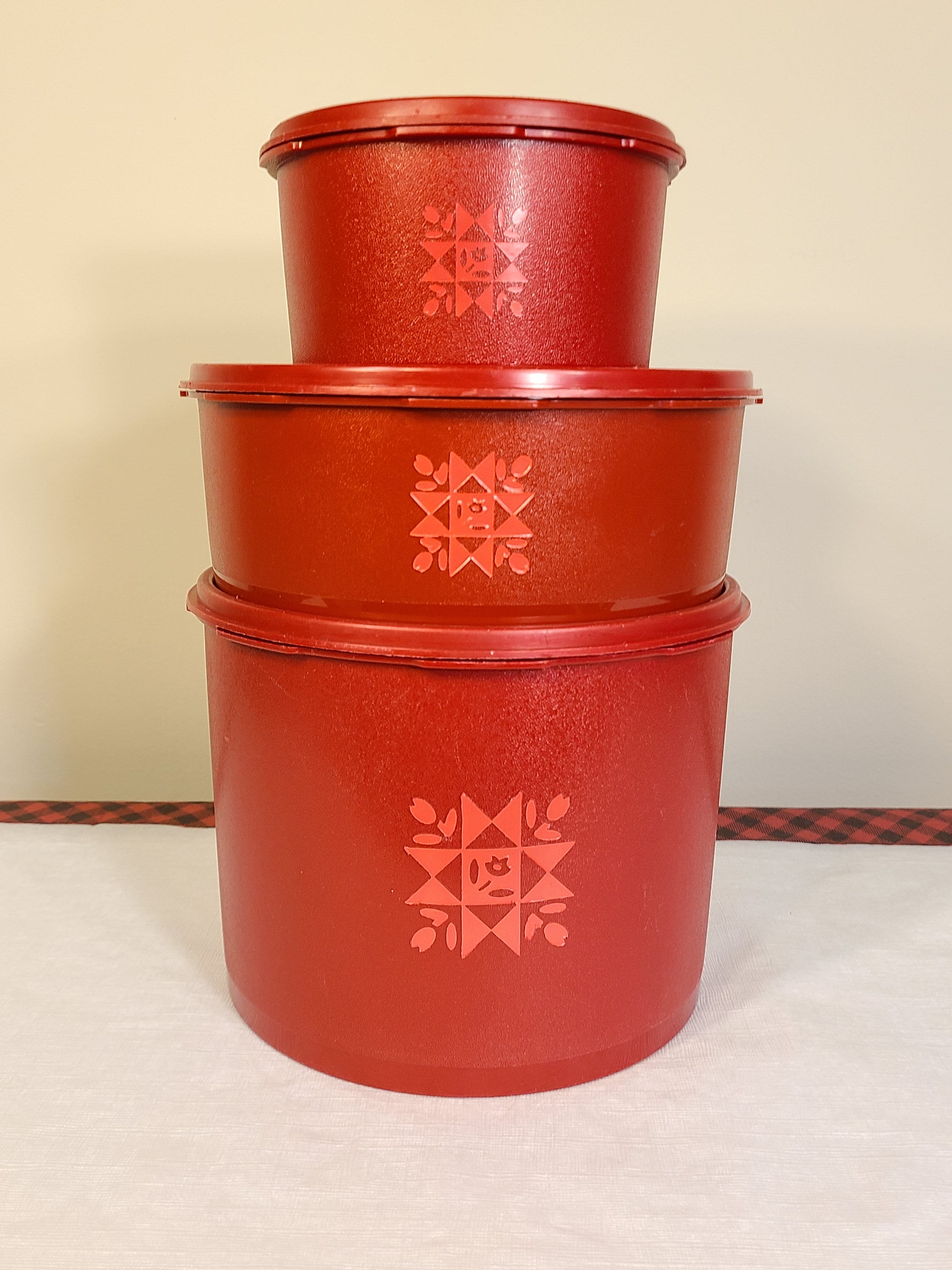 Red Tupperware Canisters for sale | Only 4 left at -60%
