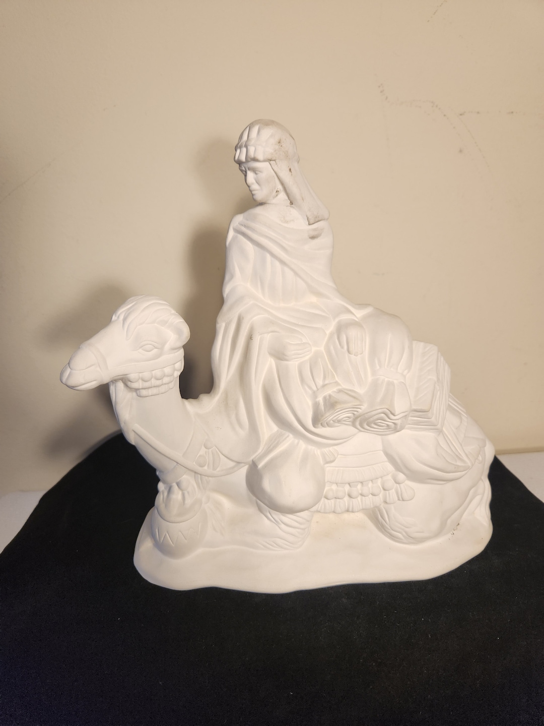 Unpainted Ceramic Camel With King Nativity Piece One Piece Camel With ...