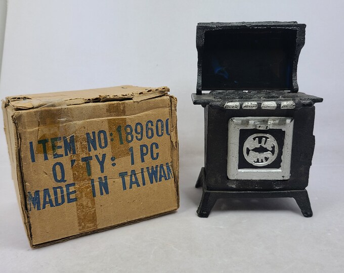 Vintage Blue Bird Cast Iron Toy Stove Taiwan - Etsy