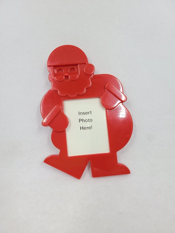 Vintage Tupperware Jolly Santa Photo Frame Magnet | Etsy
