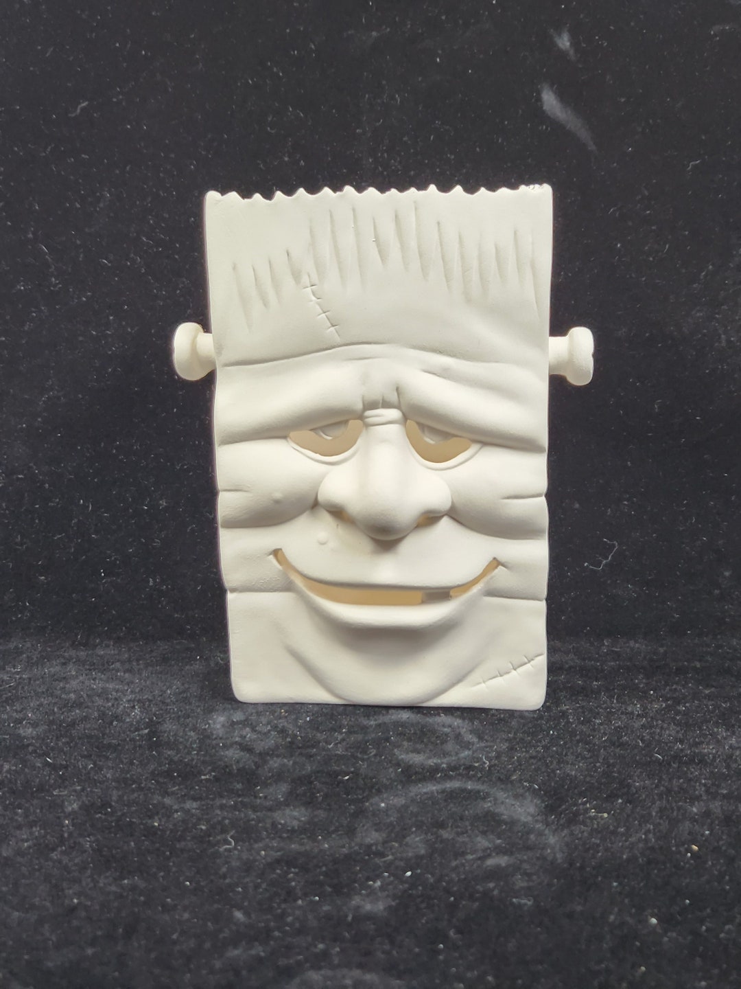 RARE Vintage Ready to Paint Ceramic Bisque Frankenstein Head - Etsy