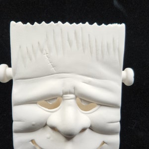 RARE Vintage Ready to Paint Ceramic Bisque Frankenstein Head - Etsy