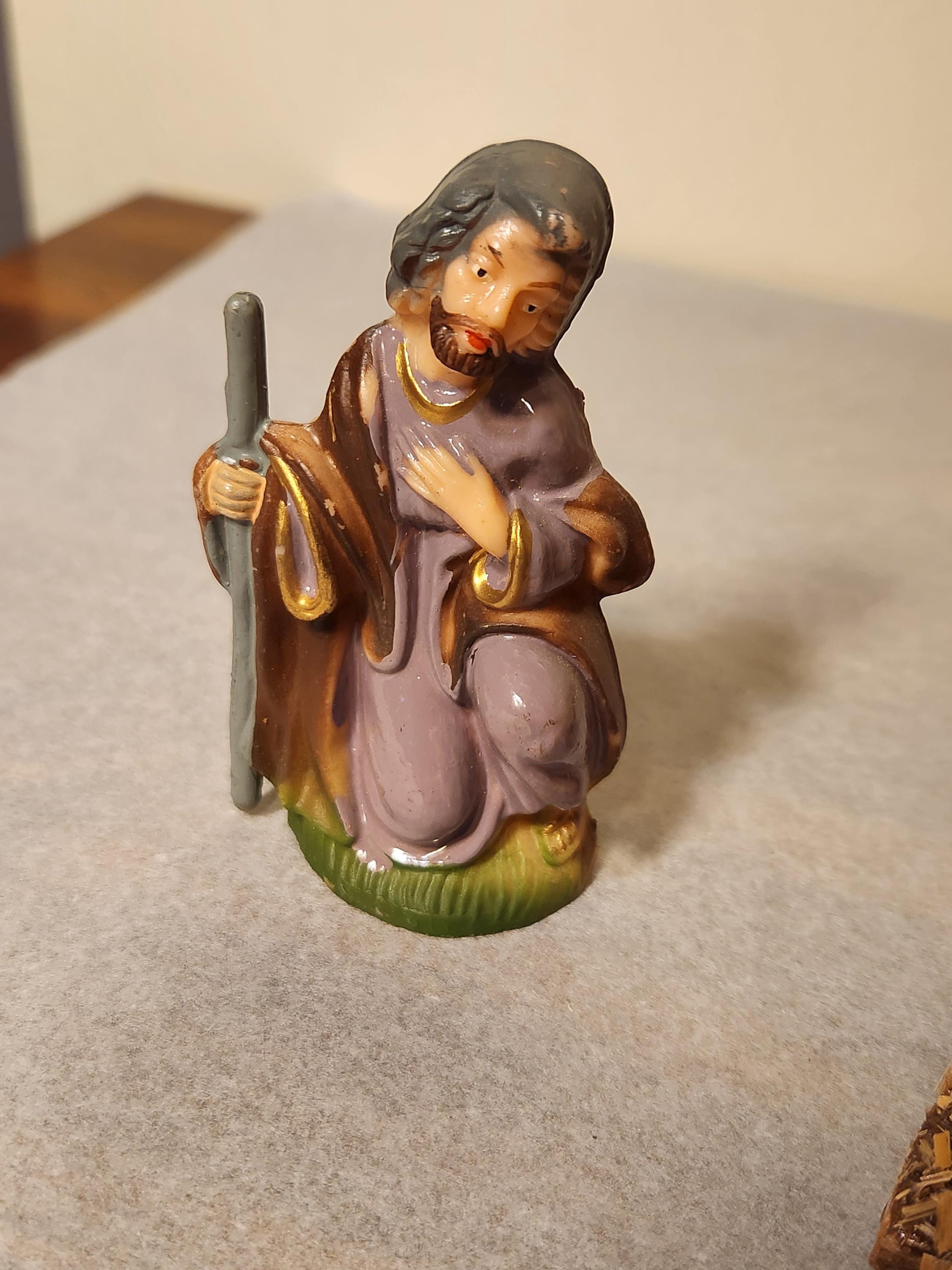 Vintage One Piece Nativity Scene in Original Box Christmas Nativity ...