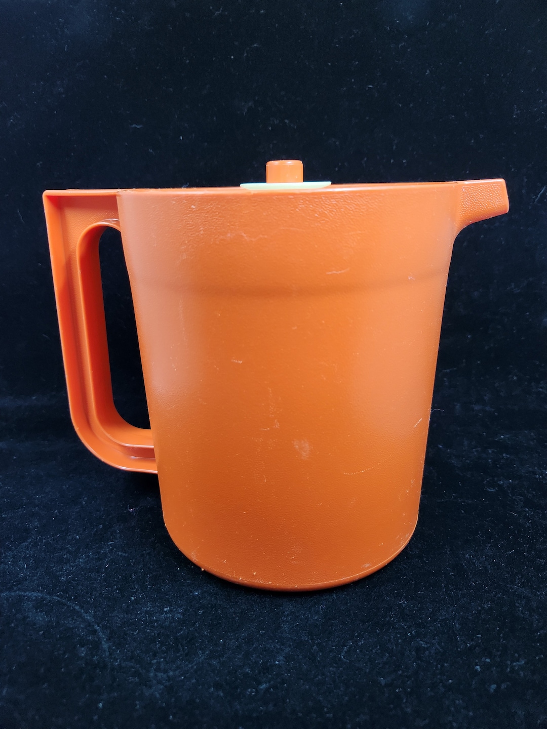 Vintage Harvest Orange Tupperware Pitcher With Push Button Lid - Etsy