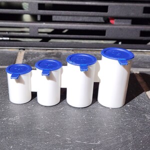 Vintage Tupperware One Touch Mini Reminder Canister Set Coin Holder - Etsy