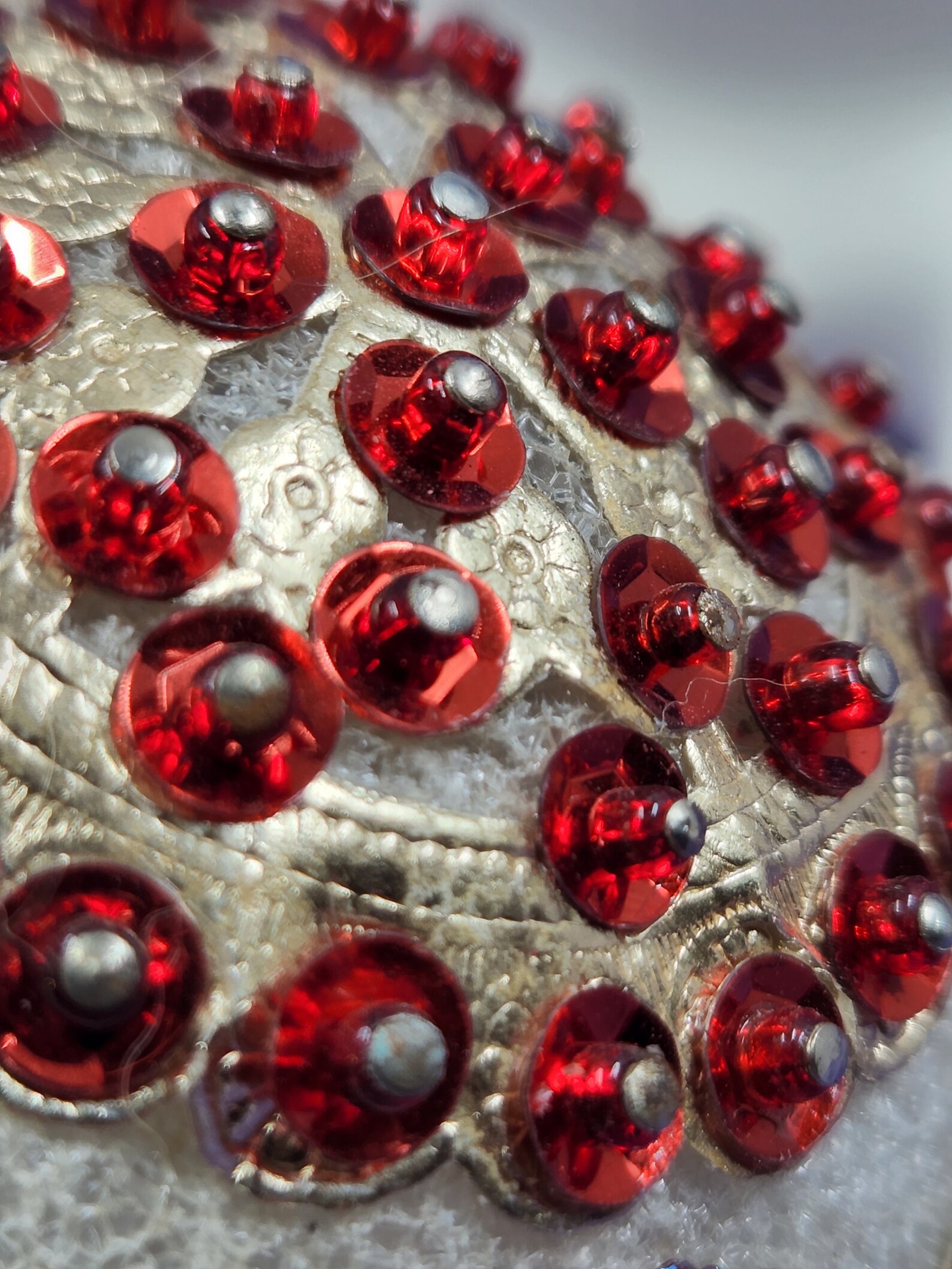 Vintage Push Pin Red Sequin on Styrofoam Ornament - Etsy