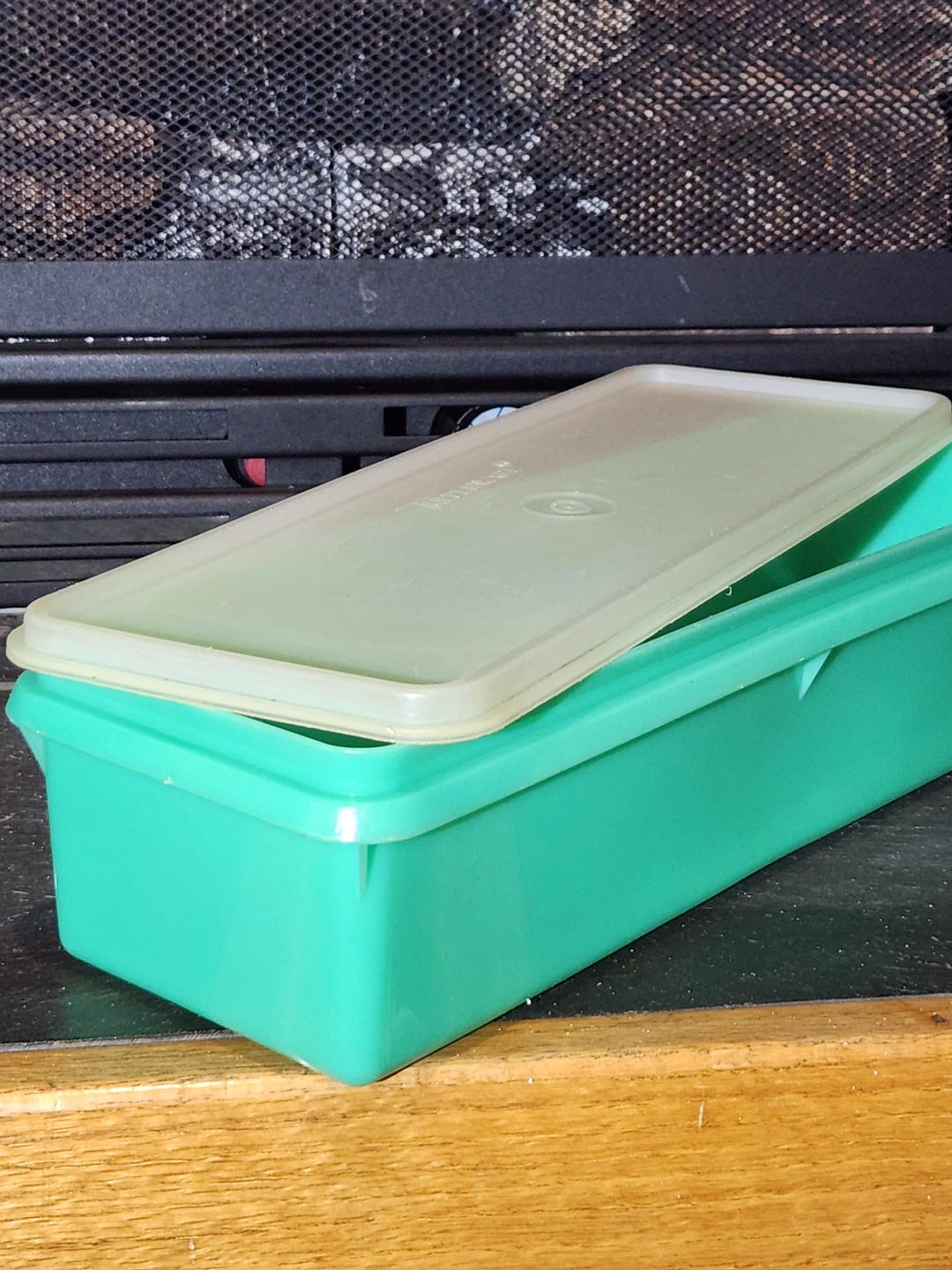 Vintage Tupperware Jadeite Thin Stor Celery Keeper Food Storage ...