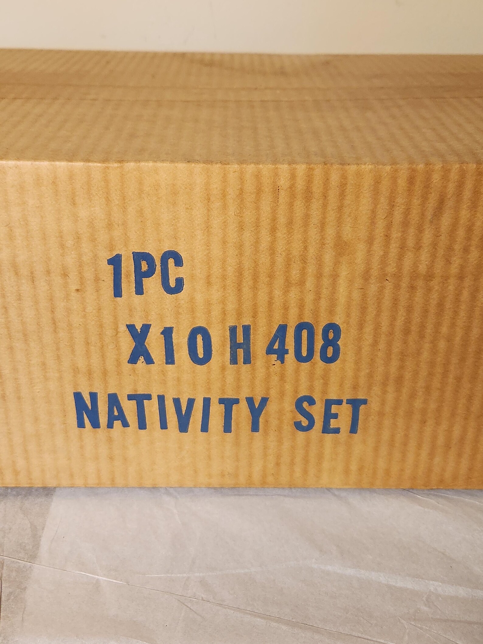 Vintage One Piece Nativity Scene in Original Box Christmas Nativity ...