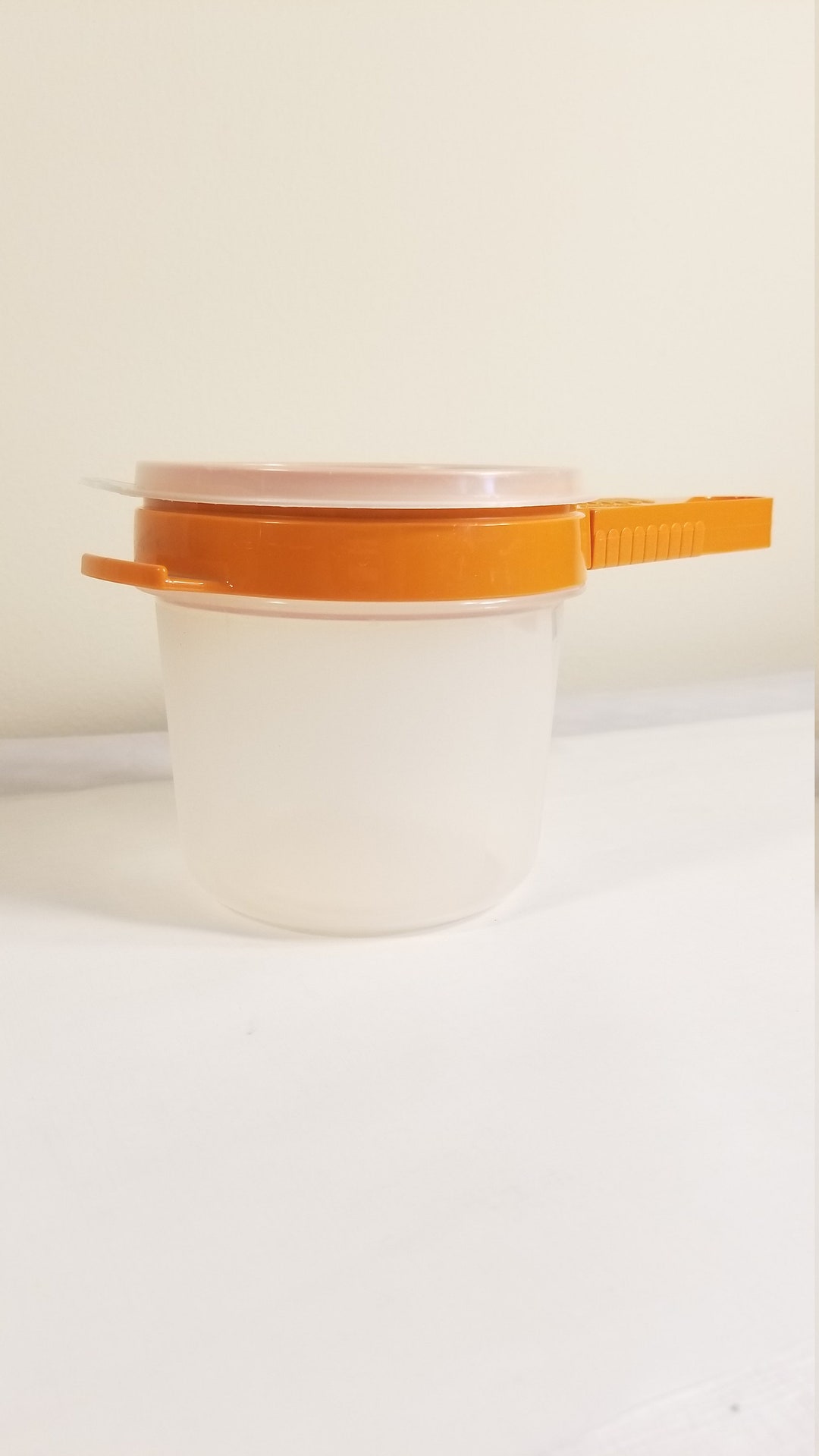 Vintage Tupperware Harvest Orange Sift-it and Container With Lid - Etsy
