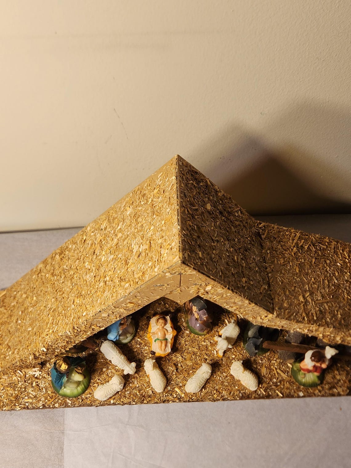 Vintage One Piece Nativity Scene in Original Box Christmas Nativity ...