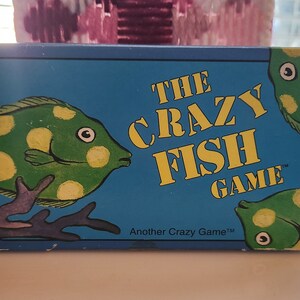 Vintage 1992 the Crazy Fish Game 9 PC Brain Teaser Puzzle Game in Box ...