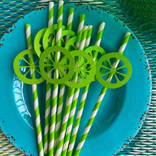 Lime Green Straw - Etsy