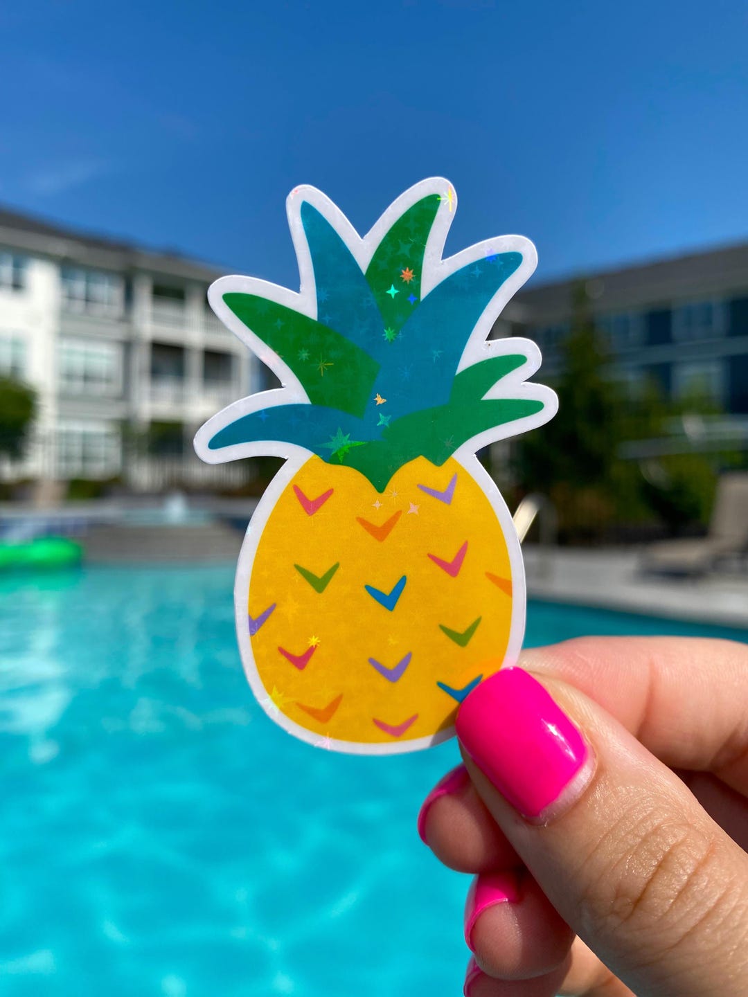 Pineapple Sticker / Holographic / Cute Pineapple Stickers / Pineapple ...