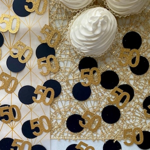 50th Birthday Confetti / 50 Pieces / 50th Birthday Party Decorations ...