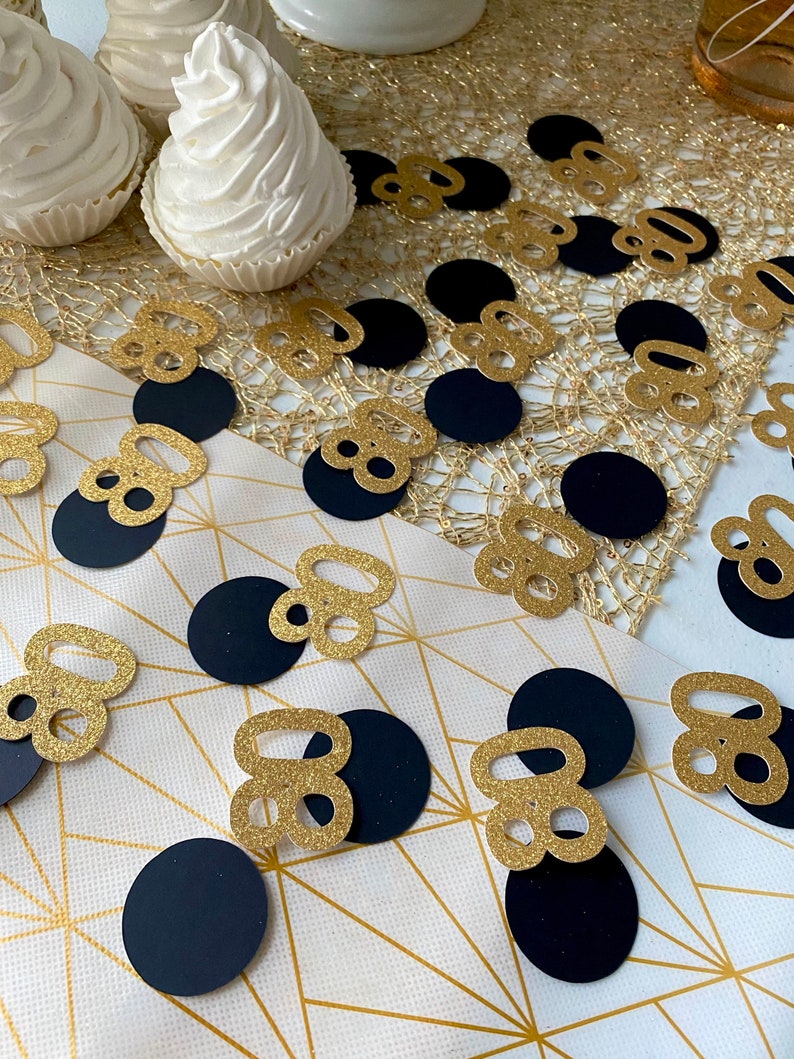 80th Birthday Confetti / 50 Count / 80th Birthday Decorations - Etsy