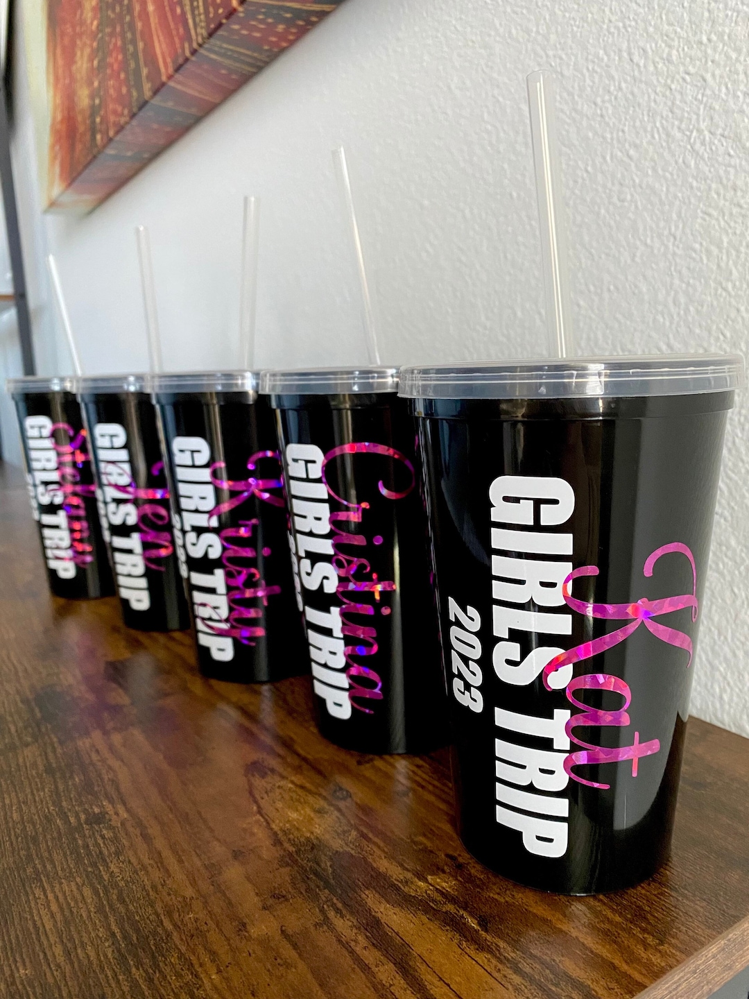 Girls Trip / Custom Names / Girls Trip Gifts / Girls Trip Cups / 22oz ...