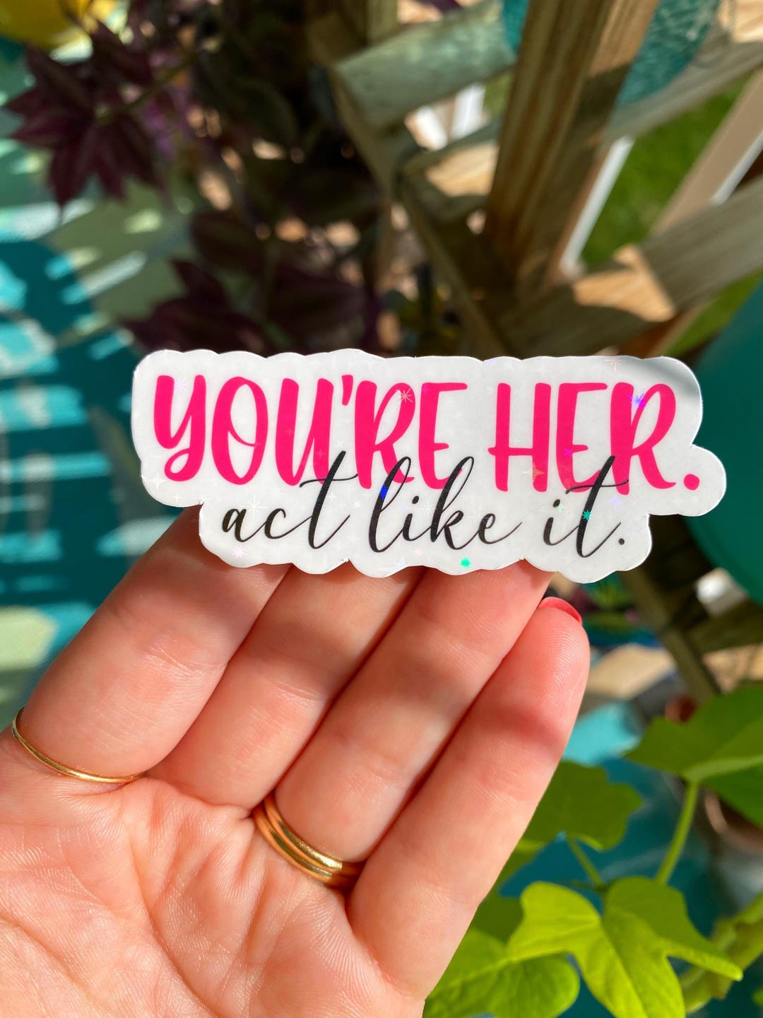 You’re Her Act Like It Sticker / Holographic / HER Sticker / Women ...