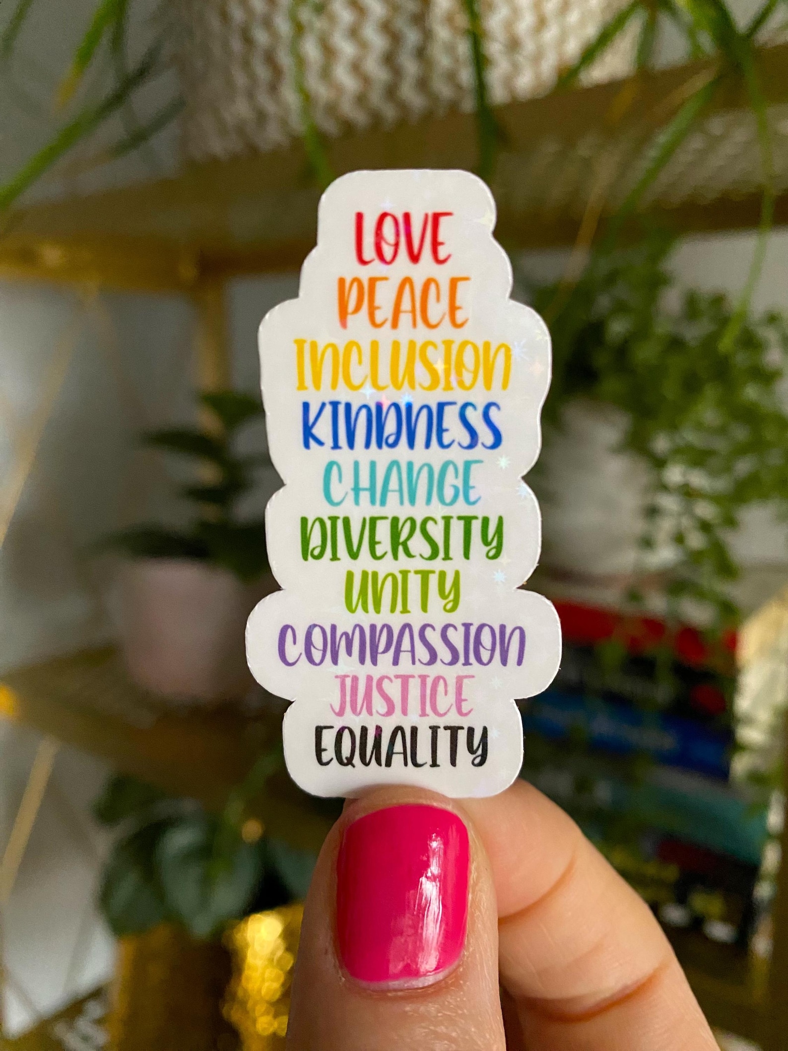 Equality Stickers / Holographic / Diversity Stickers / Peace and Love ...