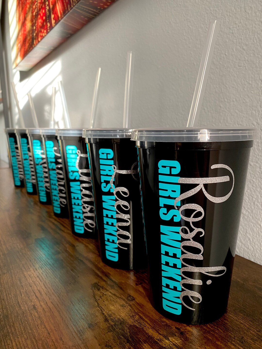 Girls Weekend Cups / Custom Name / 22oz Stadium Cups / Girls Vacation ...