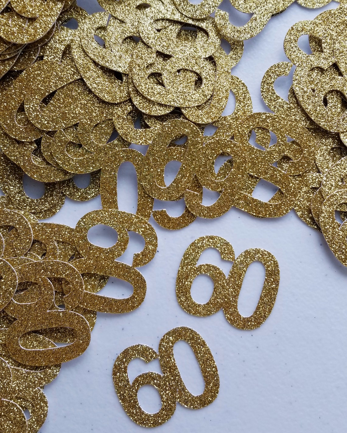 60th Birthday Confetti / 50 Pieces / 60th Birthday Decorations | Etsy