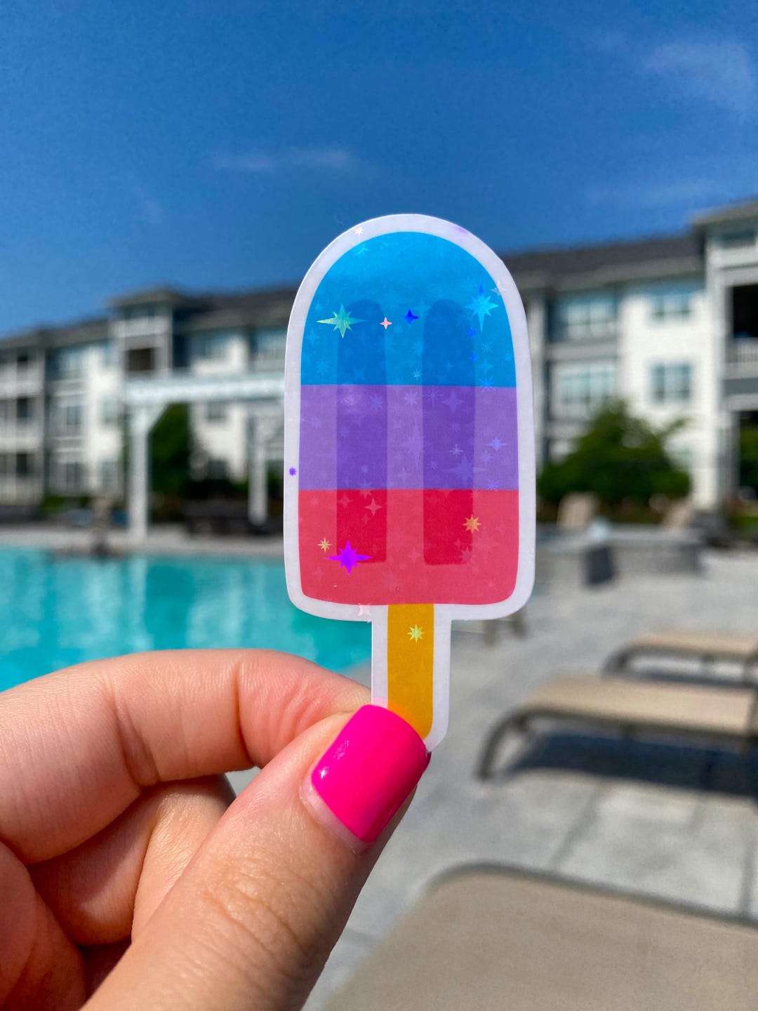 Popsicle Sticker / Holographic / Cute Popsicle Stickers / Summer ...