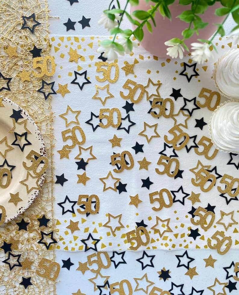50th Birthday Confetti / 200 Count / 50th Birthday Party - Etsy