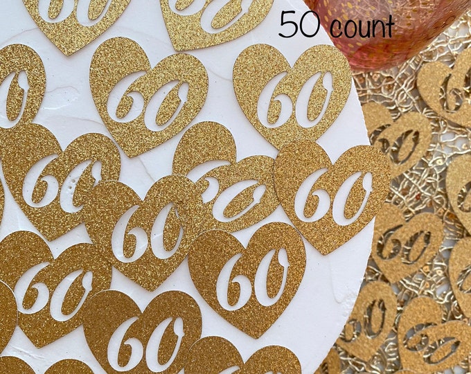 70th Birthday Confetti / 50 Pieces / 70th Birthday Decorations - Etsy